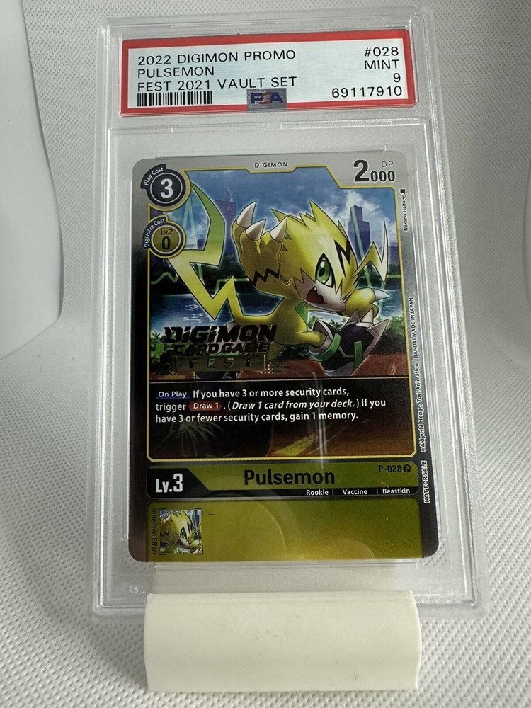 Pop 1 Psa 9 2022 digimon promo pulsemon digi fest 2021