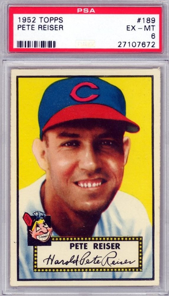 Auction Prices Realized Baseball Cards 1952 Topps Pete Reiser