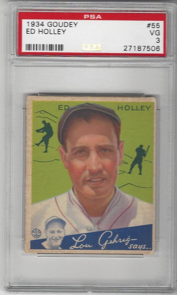Auction Prices Realized Baseball Cards 1934 Goudey ED Holley