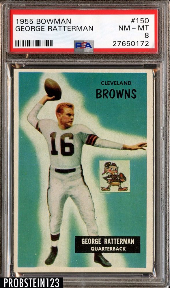 Auction Prices Realized Football Cards 1955 Bowman George Ratterman