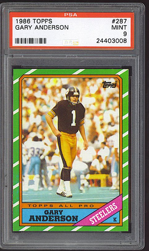 Auction Prices Realized Football Cards 1986 TOPPS Gary Anderson