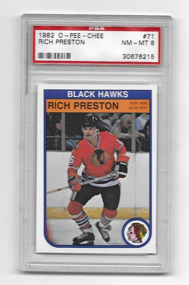 Auction Prices Realized Hockey Cards 1982 O-Pee-Chee Rich Preston