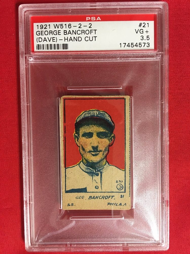 Auction Prices Realized Baseball Cards 1921 W516-2-2 George Bancroft