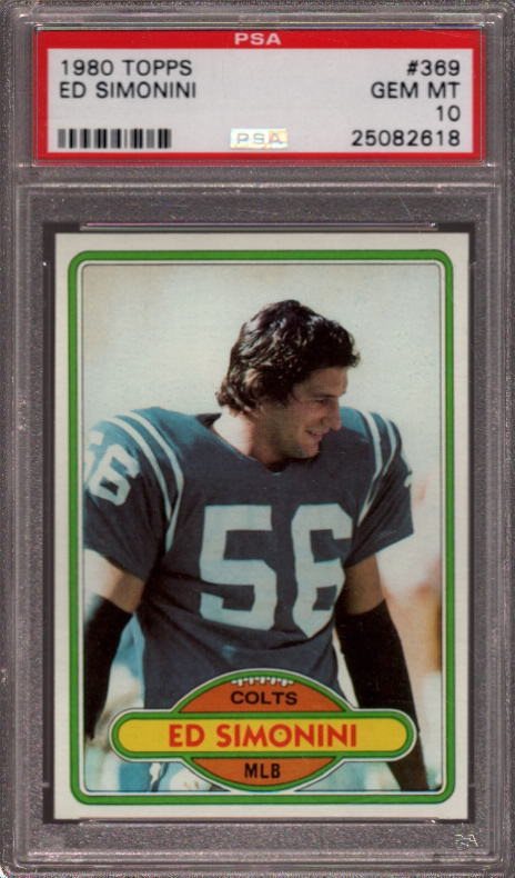 Auction Prices Realized Football Cards 1980 Topps ED Simonini