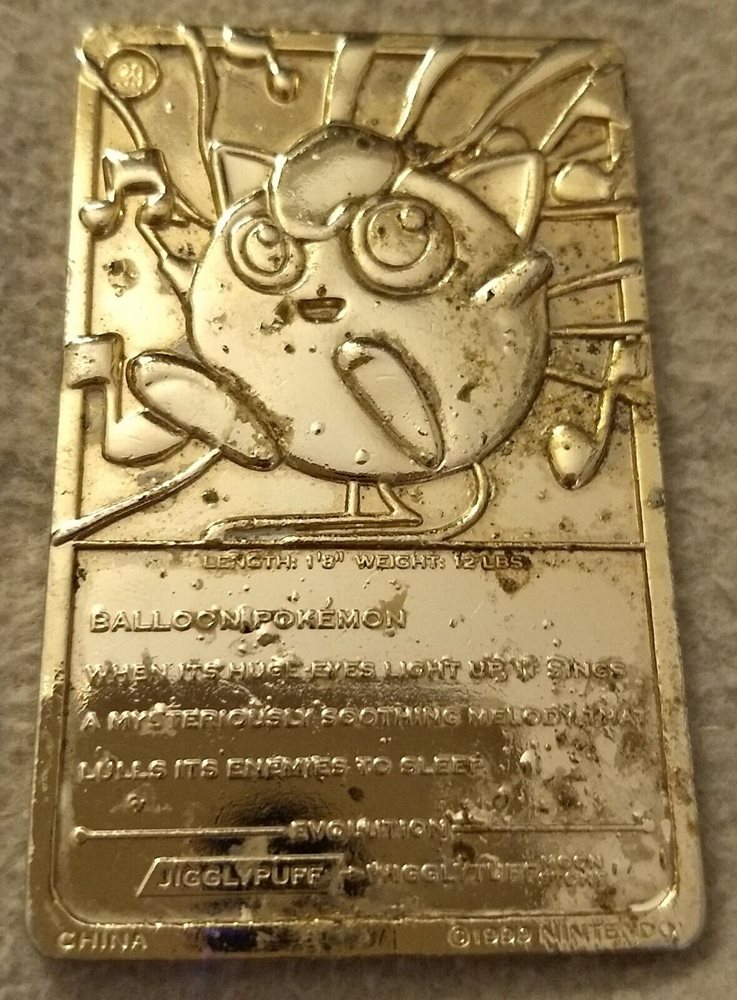 Gold Jigglypuff Card