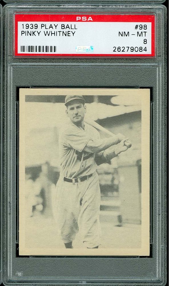 Auction Prices Realized Baseball Cards 1939 PLAY BALL Pinky Whitney