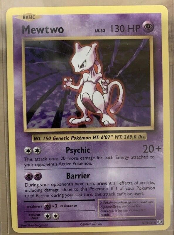 Rare Mewtwo Card