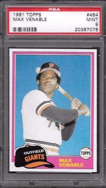 Auction Prices Realized Baseball Cards 1981 TOPPS Max Venable