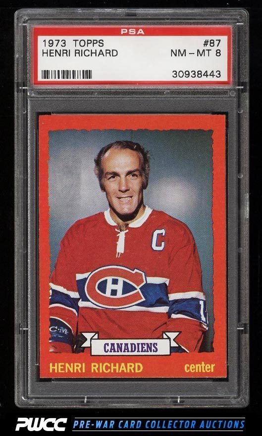 Auction Prices Realized Hockey Cards 1973 TOPPS Henri Richard