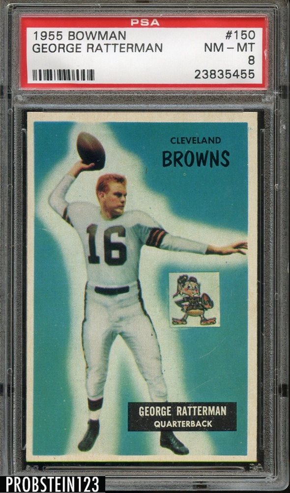 Auction Prices Realized Football Cards 1955 Bowman George Ratterman