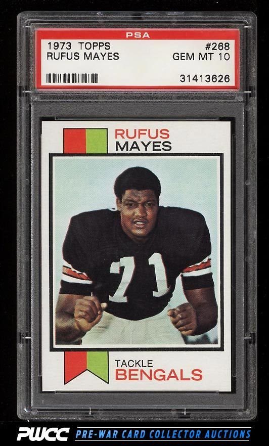 Auction Prices Realized Football Cards 1973 Topps Rufus Mayes