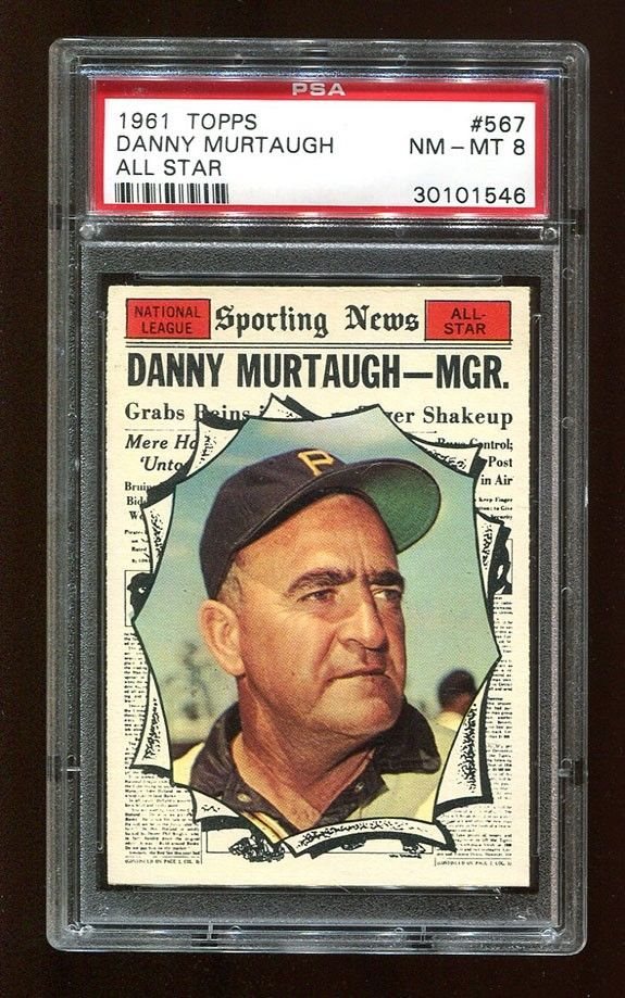Auction Prices Realized Baseball Cards 1961 Topps Danny Murtaugh All Star