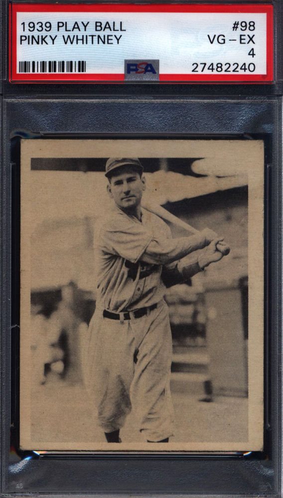 Auction Prices Realized Baseball Cards 1939 PLAY BALL Pinky Whitney