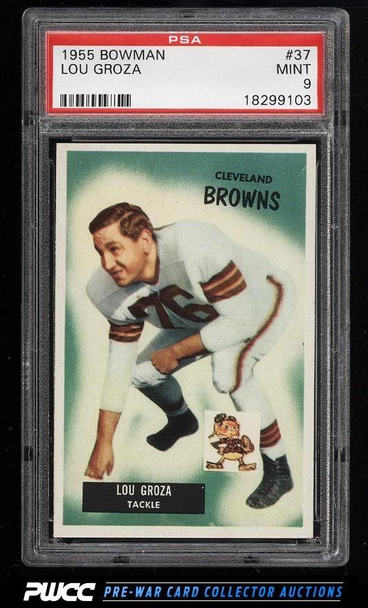 Auction Prices Realized Football Cards 1955 Bowman Lou Groza