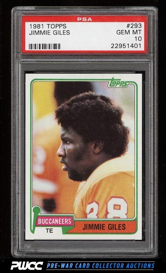 Auction Prices Realized Football Cards 1981 Topps Jimmie Giles