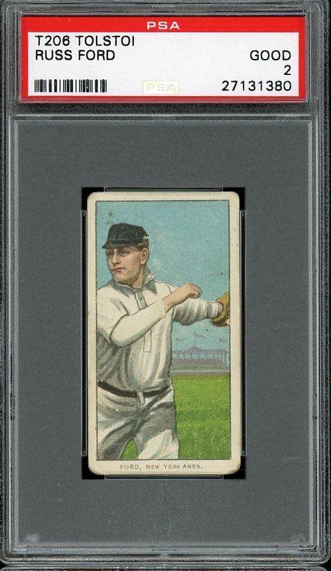 Auction Prices Realized Baseball Cards 1909-11 T206 TOLSTOI Russ Ford