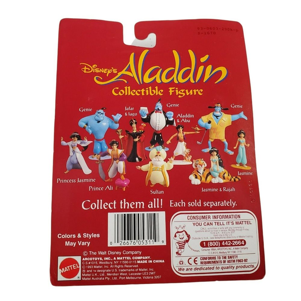 Disney's Aladdin Collectible Action Figure Mattel 1993