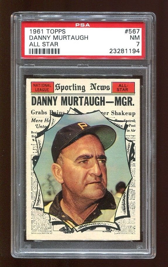 Auction Prices Realized Baseball Cards 1961 Topps Danny Murtaugh All Star