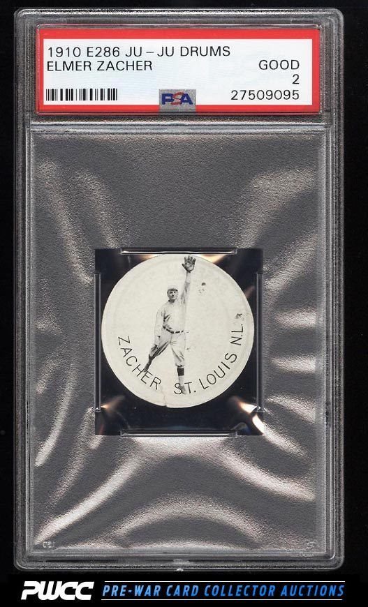 Auction Prices Realized Baseball Cards 1910 E286 JU-JU DRUMS Elmer Zacher