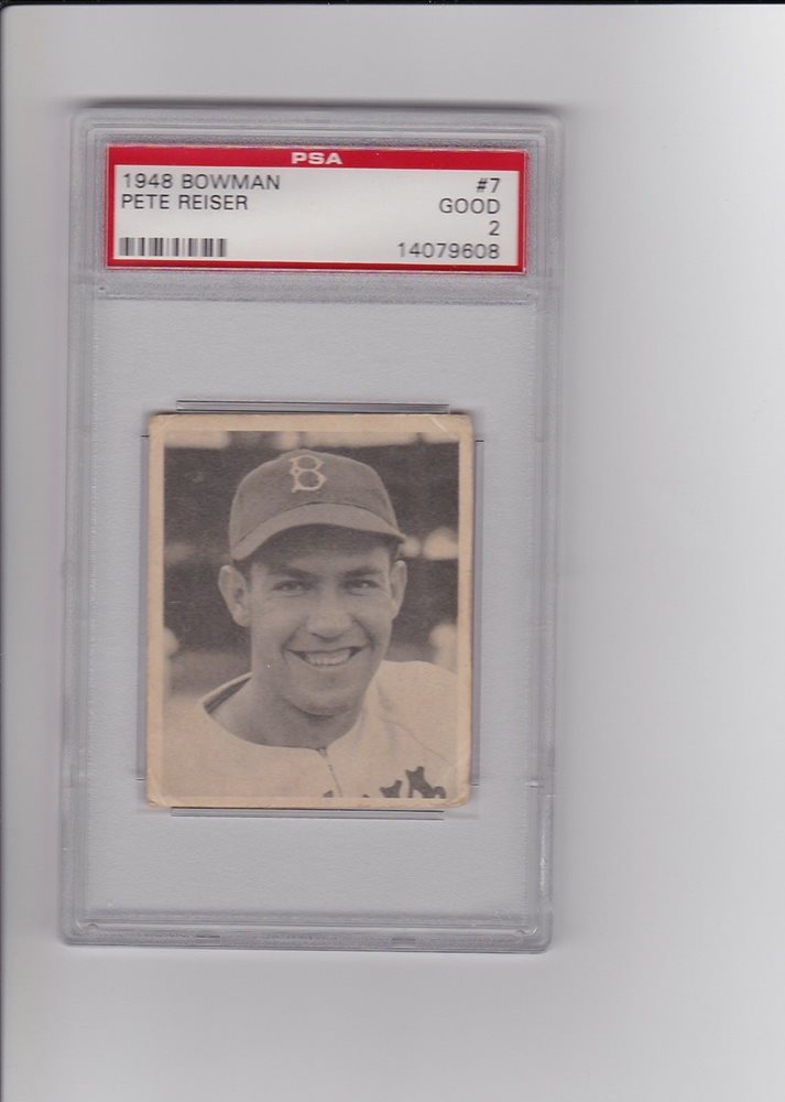 Auction Prices Realized Baseball Cards 1948 Bowman Pete Reiser