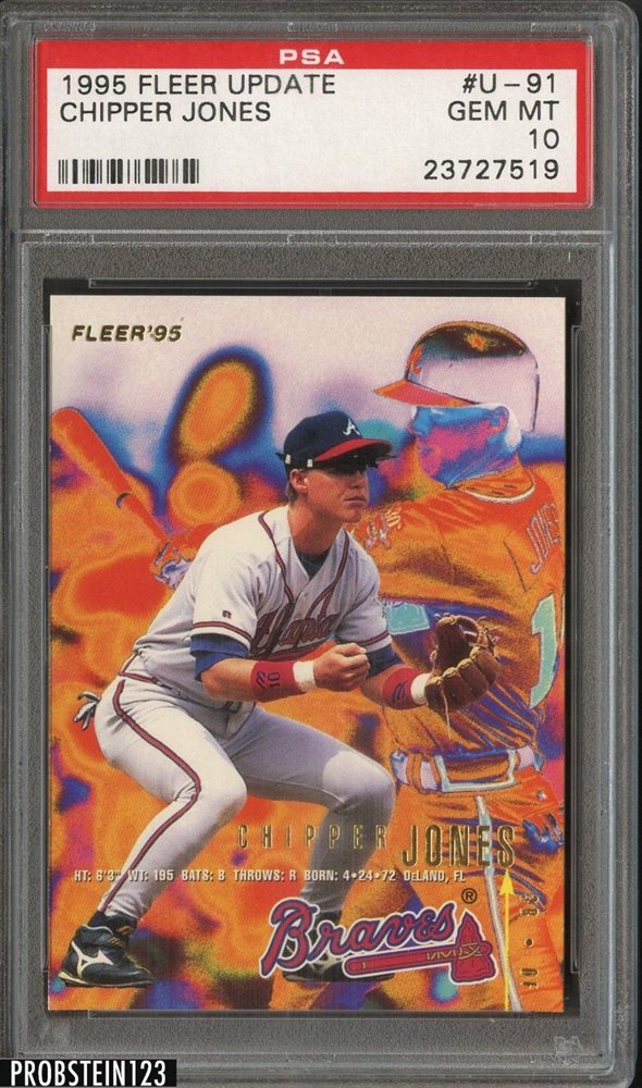 Auction Prices Realized Baseball Cards 1995 Fleer Update Chipper Jones
