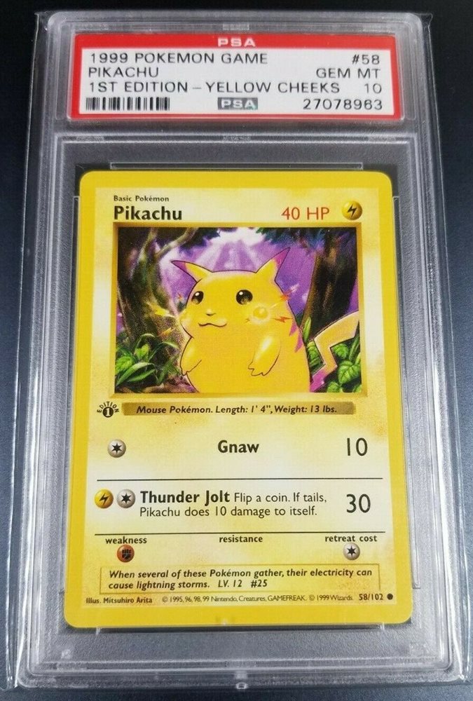 Pikachu Images Pokemon Card Pikachu Yellow Cheeks