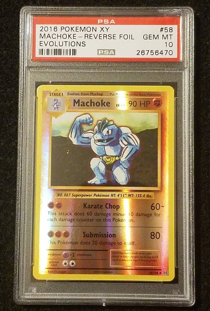 Auction Prices Realized Tcg Cards 2016 Pokemon XY Evolutions Machoke-Reverse Foil