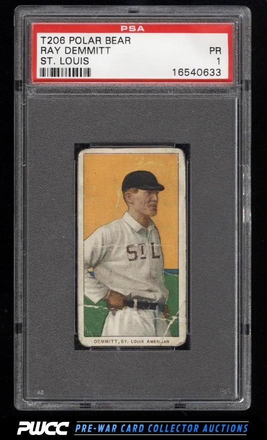 Auction Prices Realized Baseball Cards 1909-11 T206 Polar Bear Ray ...