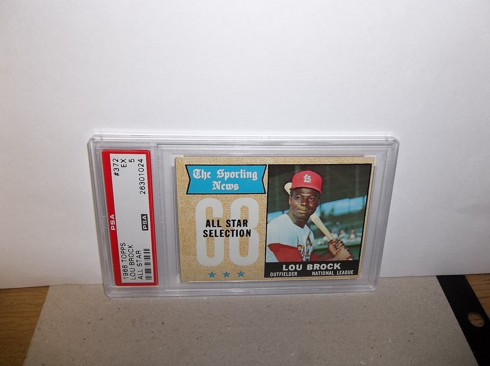 Auction Prices Realized Baseball Cards 1968 Topps Lou Brock ALL STAR