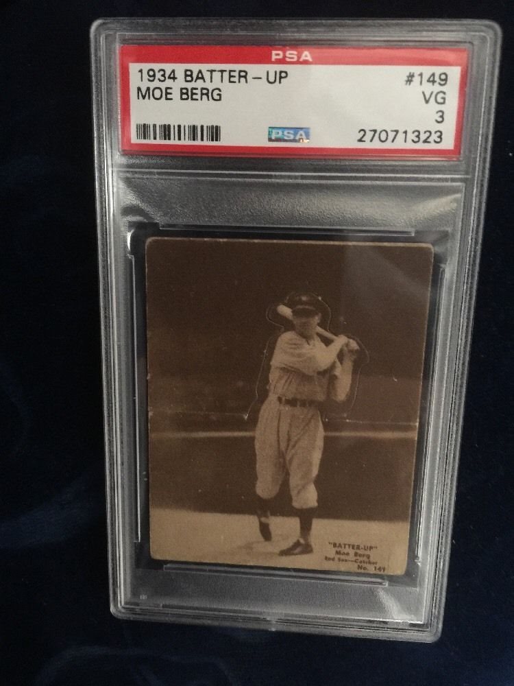 Auction Prices Realized Baseball Cards 1934 Batter-Up Moe Berg