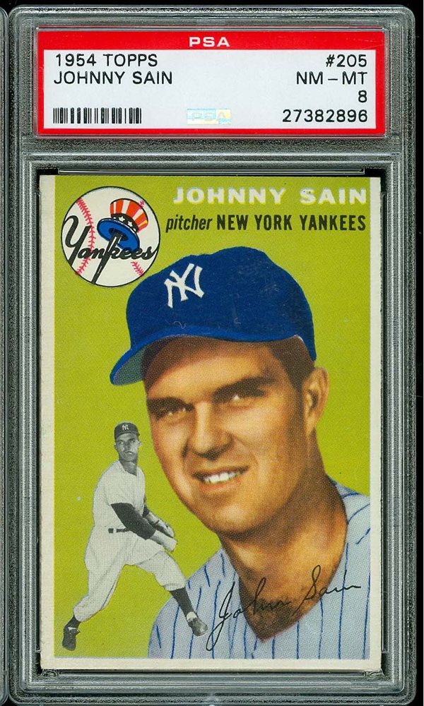 Auction Prices Realized Baseball Cards 1954 Topps Johnny Sain
