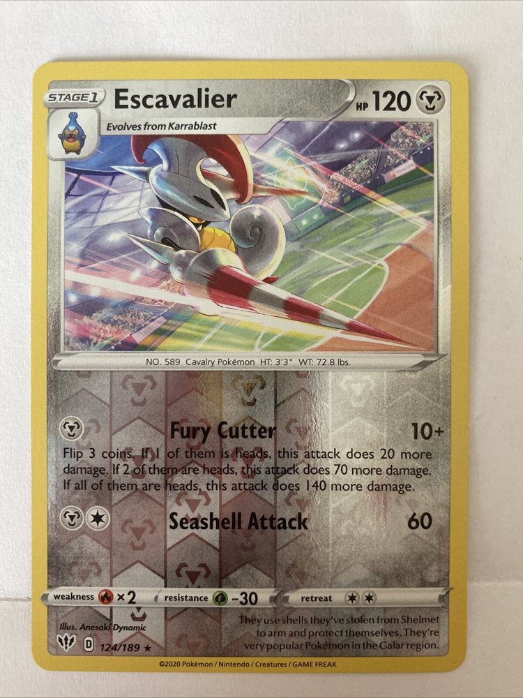 Pokemon Escavalier Card