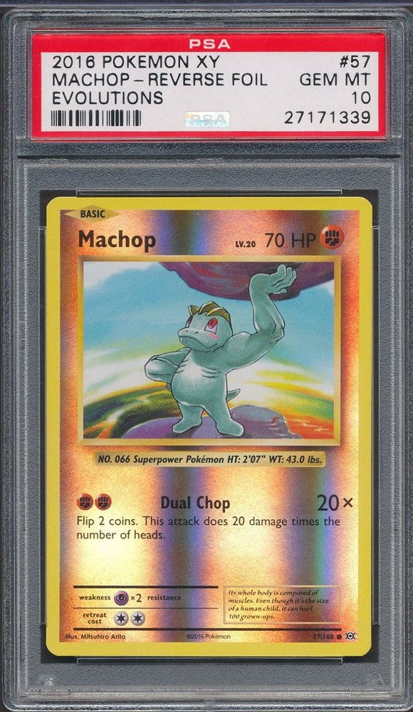 Auction Prices Realized Tcg Cards 2016 Pokemon XY Evolutions Machop ...