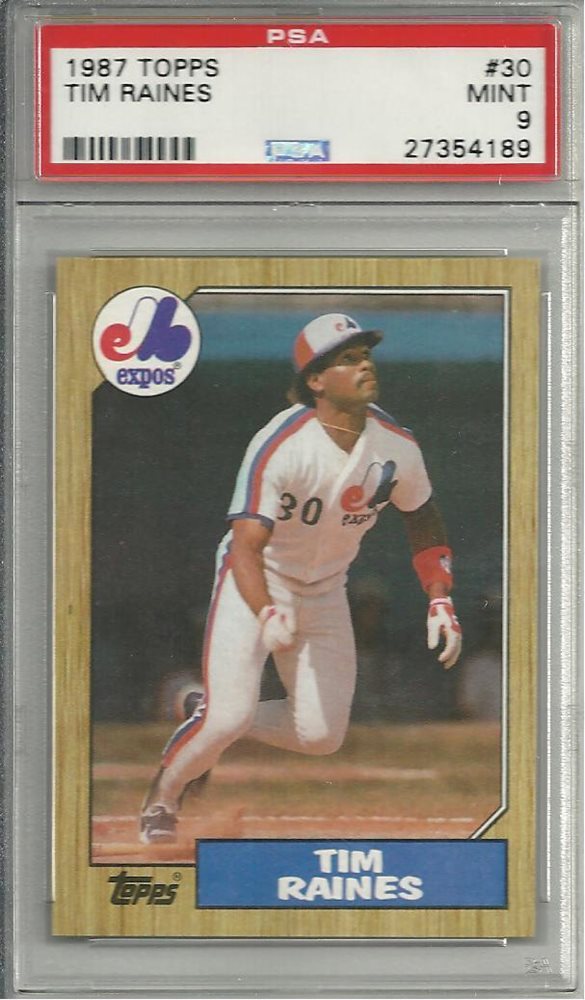Auction Prices Realized Baseball Cards 1987 Topps Tim Raines