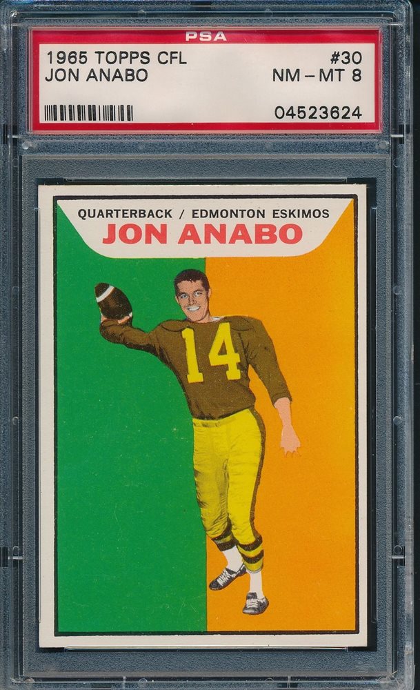 Auction Prices Realized Football Cards 1965 TOPPS CFL Jon Anabo
