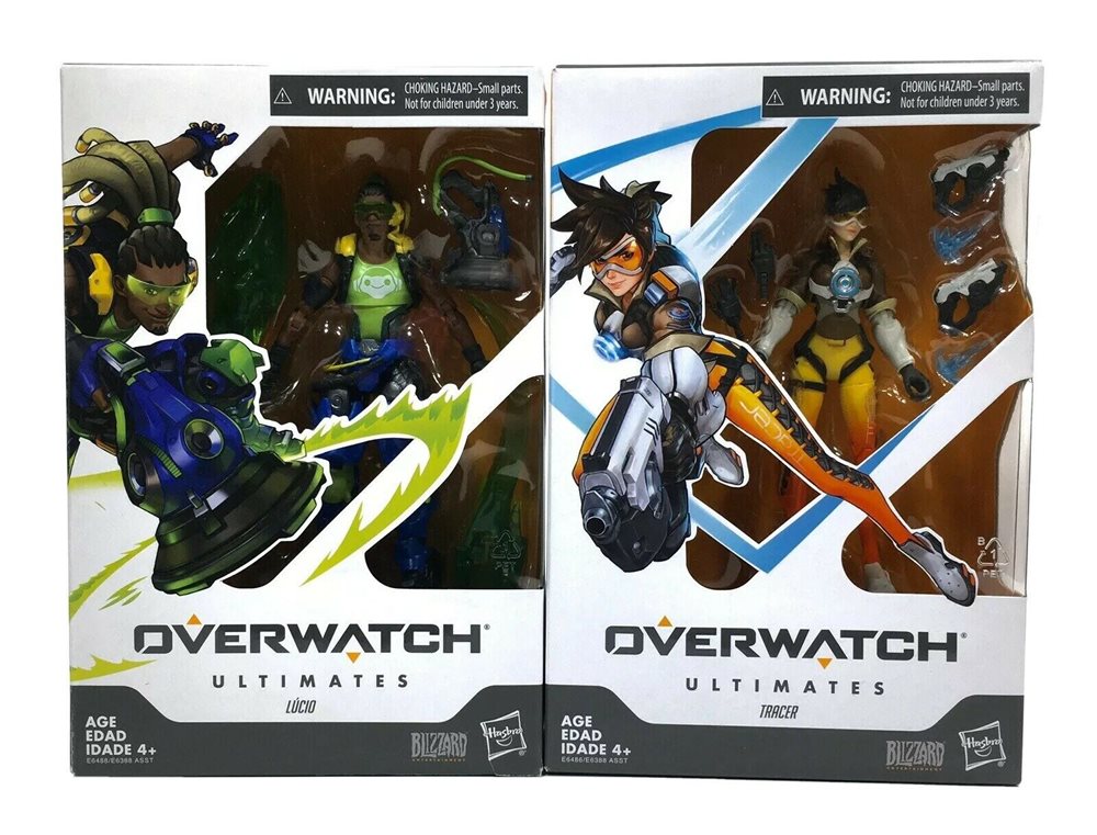 Hasbro Overwatch Ultimates TRACER & LUCIO 6" Action Fig