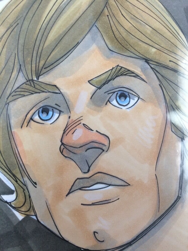 Luke Skywalker Face Drawing