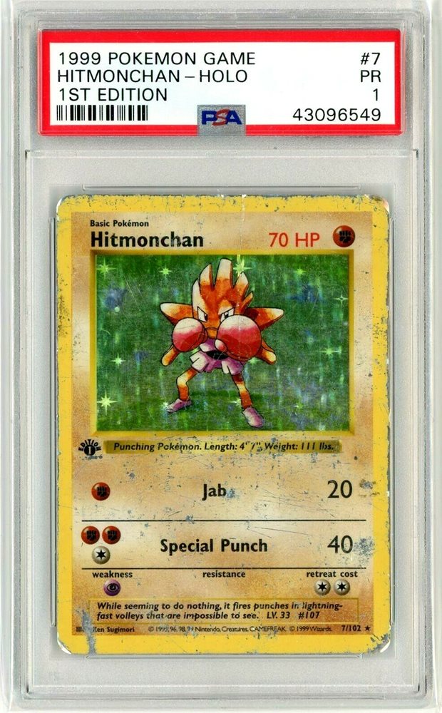 Card Games Toys & Games Games & Puzzles Hitmonchan Rare Holographic ...