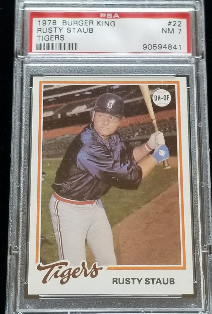 Auction Prices Realized Baseball Cards 1978 Burger King Tigers Rusty Staub