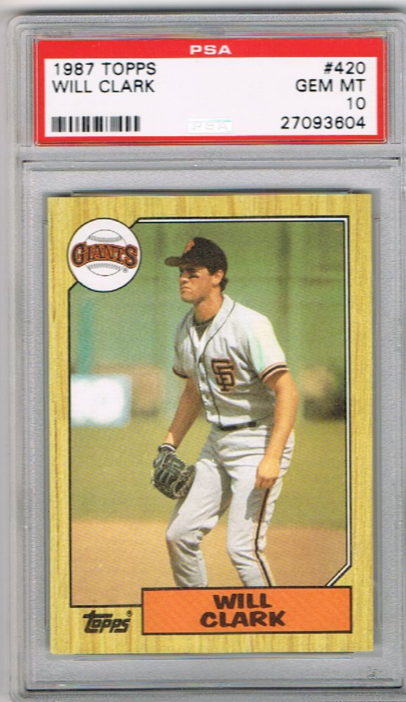 Auction Prices Realized Baseball Cards 1987 Topps Will Clark
