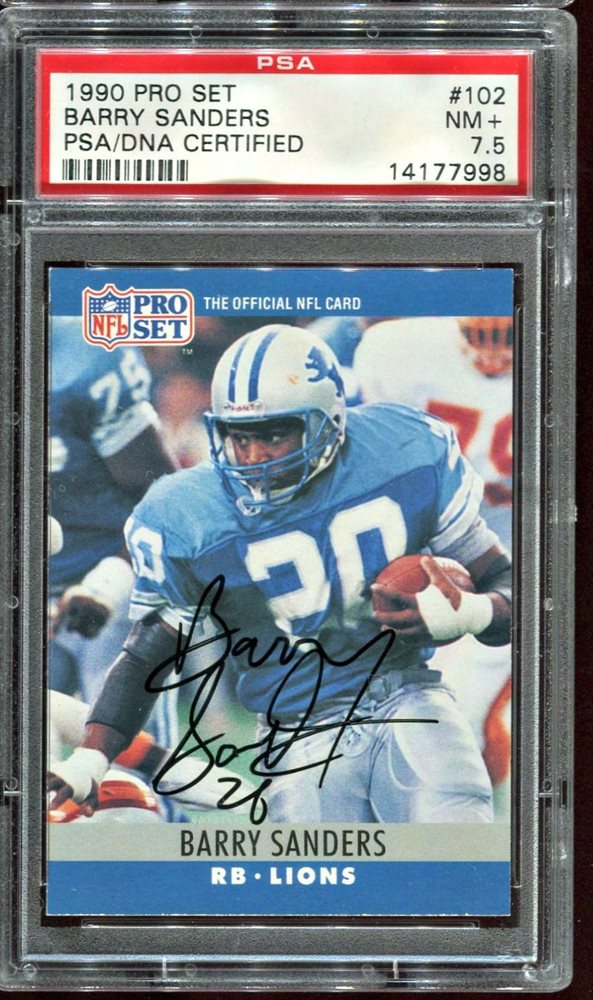 Auction Prices Realized Football Cards 1990 Pro Set Barry Sanders