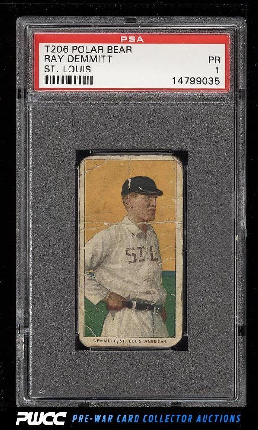 Auction Prices Realized Baseball Cards 1909-11 T206 Polar Bear Ray ...