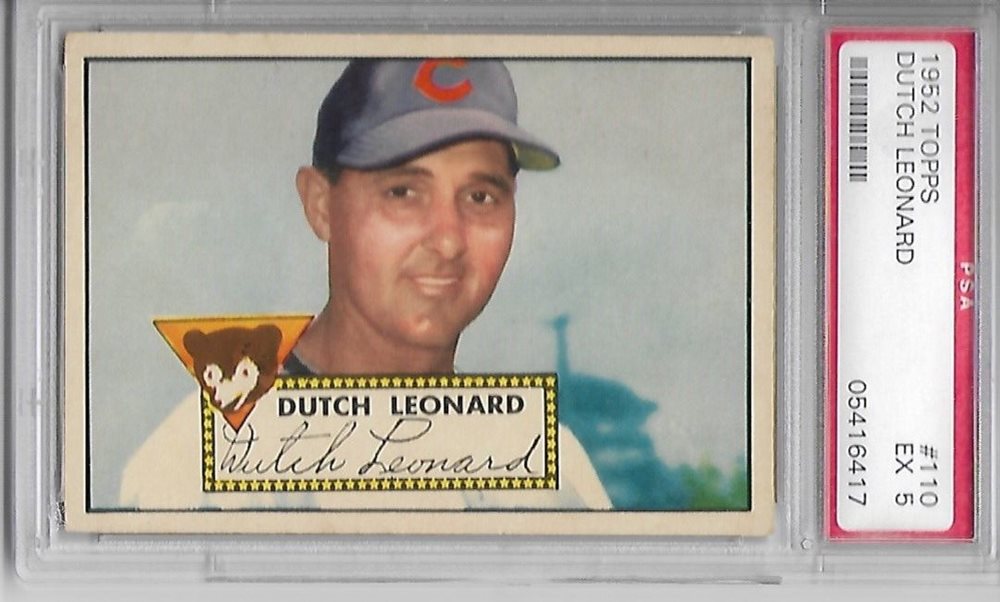 Auction Prices Realized Baseball Cards 1952 Topps Dutch Leonard