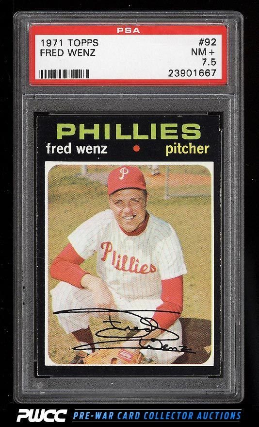 Auction Prices Realized Baseball Cards 1971 Topps Fred Wenz