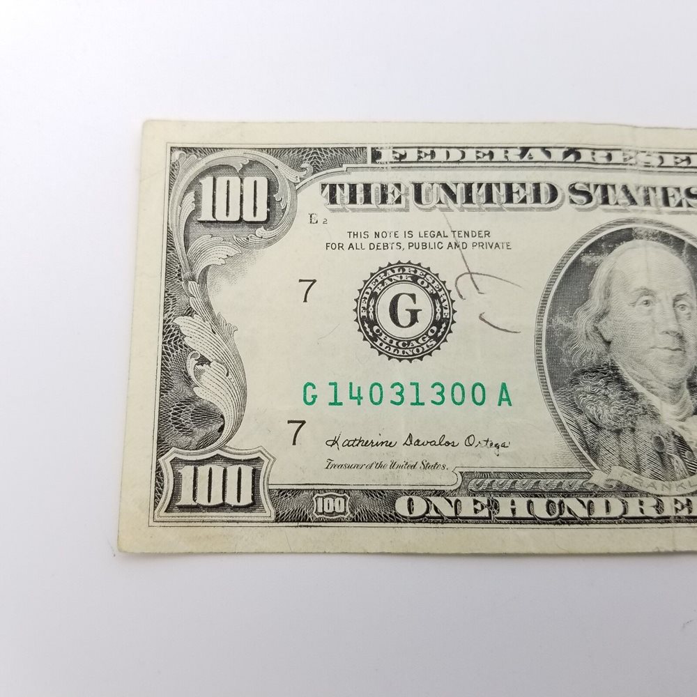 1988 100 Dollar Bill