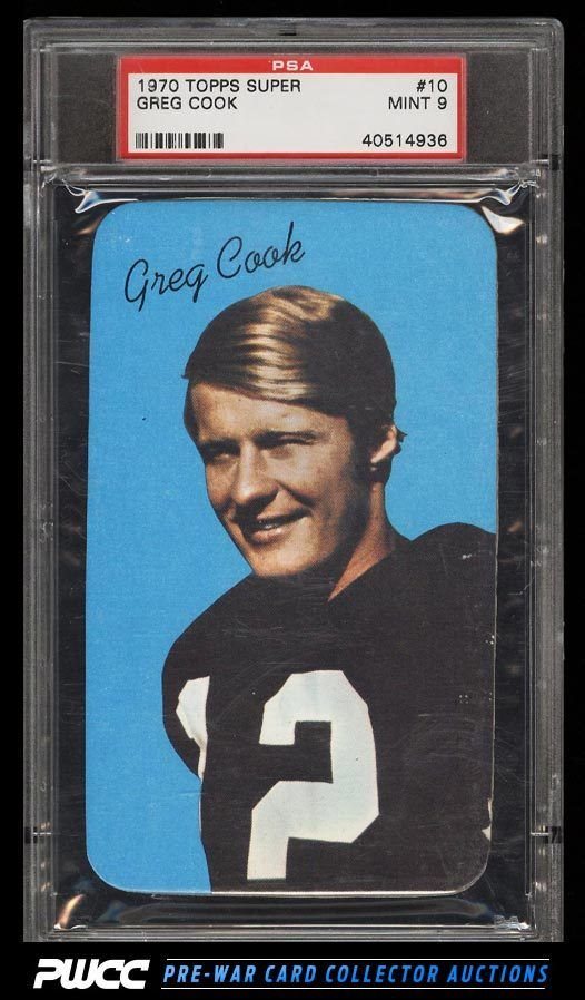 Auction Prices Realized Football Cards 1970 Topps Super Greg Cook