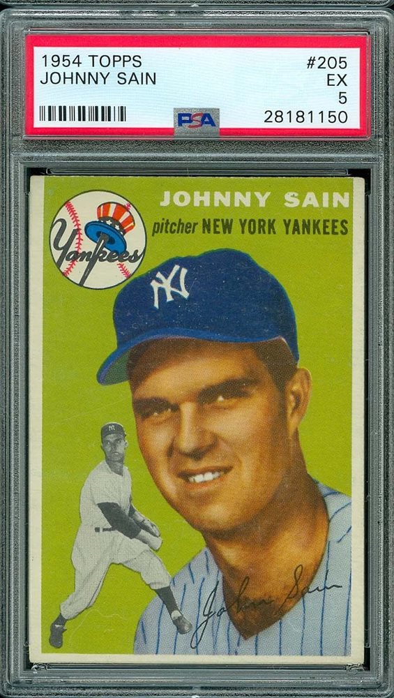 Auction Prices Realized Baseball Cards 1954 Topps Johnny Sain