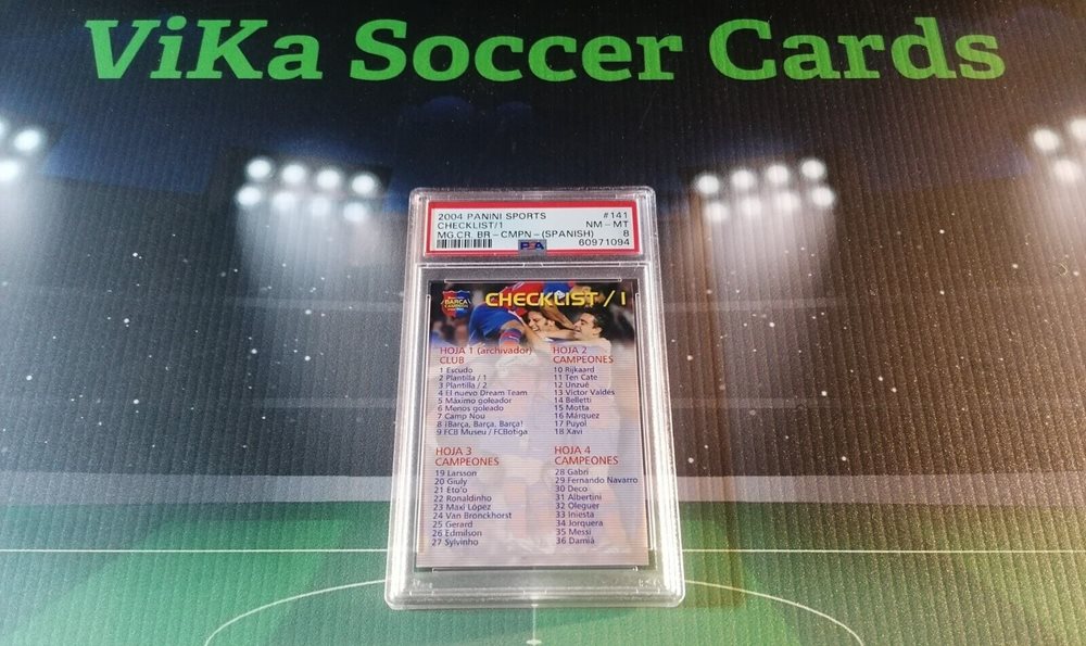 Panini Mega cracks Campeon 2004 Lionel Messi / checklis