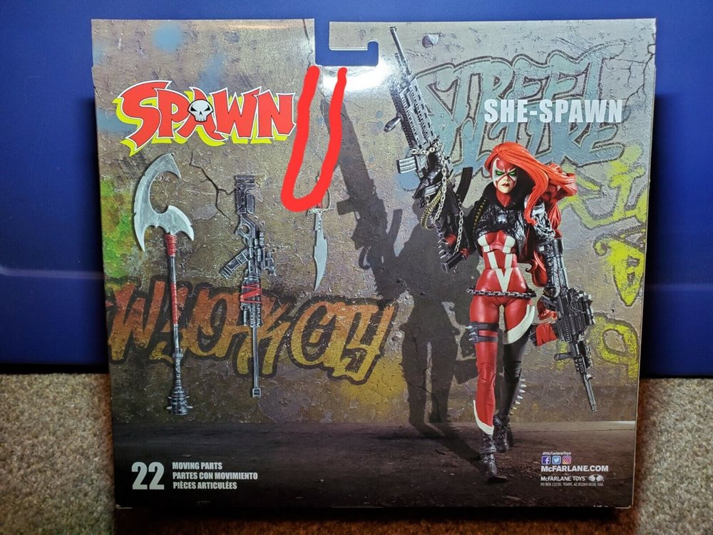 McFarlane SPAWN * SHE - SPAWN DELUXE BOX * 7" Action Fi