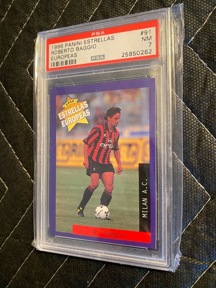 1996 Roberto Baggio PSA 7! Pop 1 Only 1 higher! Panini